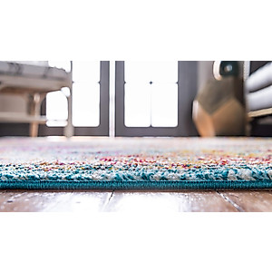 Unique Loom Penrose Collection Area Rug - Blake (9' 10" x 13' 11" Rectangle, Multi/ Blue)