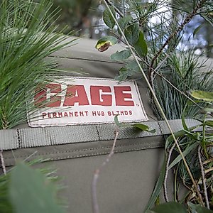 CAGE™ Permanent Hub Blinds, R30 Permanent Hub Blind, Hunting Blind, Durable, Rigid Framework, Pop-Up Hub System, Withstand™ All-Weather Fabric, 3-Person, 76" x 66" x 66", CBR30T