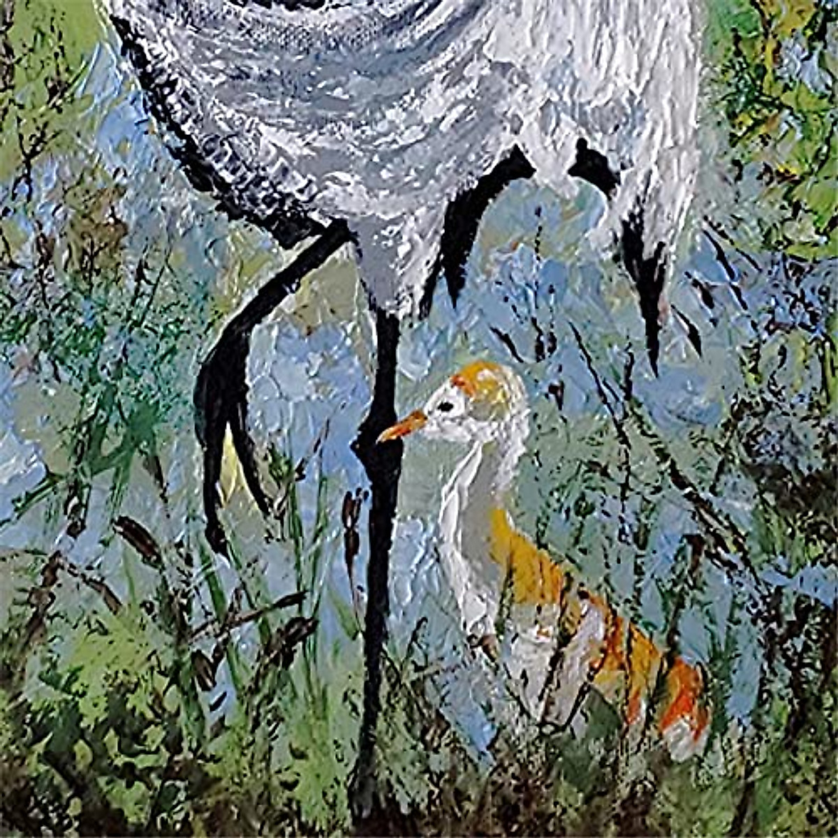 SOLD Protecting, Wildlife by Internationally Renowned Painter Yary Dluhos