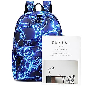 Createy School Backpack for Girls Backpack with Lunch Box Pencil Case Lightweight Kids Backpack Primary Elementary Students Bookbags School Bags Set for Teens