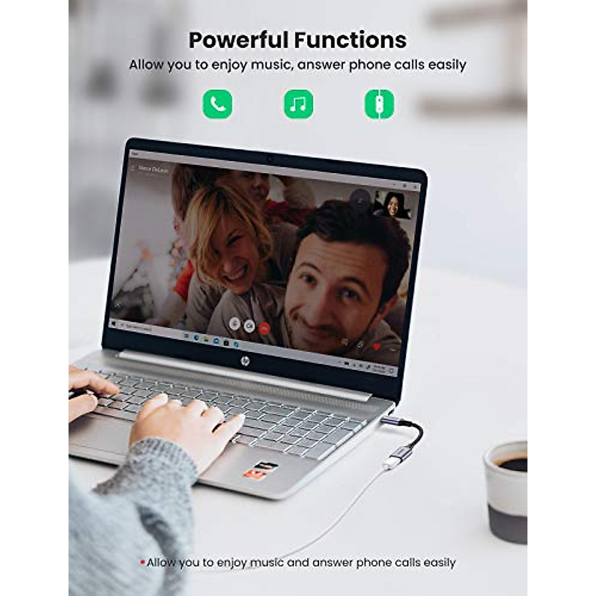 UGREEN USB-C to Lightning Audio Adapter Bundle with Braided USB C to 3.5mm Audio Adapter Compatible with Samsung Galaxy S21