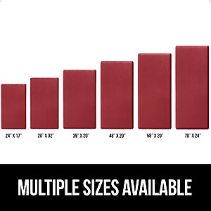 GORILLA GRIP Cushioned Anti Fatigue Mats for Kitchen Floor, Ergonomic Standing Office Desk Mat, Waterproof Scratch Resistant Pebbled Top, Supportive Comfort Padded Foam Rugs, 20x32, 3/4" Thick, Red