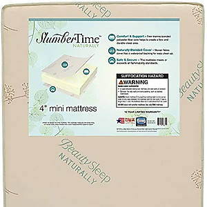 Simmons Kids SlumberTime Naturally 4-Inch Mini Crib Mattress