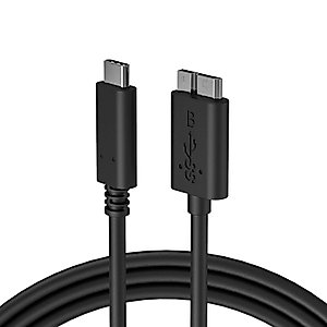 CBUS 3ft USB-C to USB 3.0 Micro-B Cable, External Portable Hard Drive Cable Compatible WD Elements, My Passport, My Book, Seagate Maxtor Backup Plus, FreeAgent, LaCie, Toshiba Canvio, VectoTech Rapid