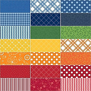 Kim Christopherson KimberBell Basics Kim's Picks Summer Strips 40 2.5-inch Strips Jelly Roll Maywood