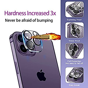 Corefyco Direct [3+3 Pack] Screen Protector for iPhone 14 Pro Max, 9H Tempered Glass and Camera Lens [Anti-Scratch] [Bubble Free] [Ultra HD]