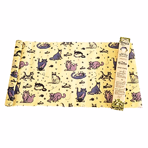 EcoBee Solutions Beeswax Roll Reusable Food Wrap (60 inches x 12 inches) | Plastic Free, EcoFriendly, Alternative Glue Wrap, Sustainable, Washable & Biodegradable roll, beewax wrapping