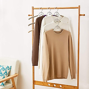 Curious Fish 4PCS Standard Hangers Skirt hangers hooker design heavy duty durable space saving Closet Hanger Multi-layer Skirt Tie Hanger Non-Slip Organiser Jeans Slack Clothes rack pants Coat Garment