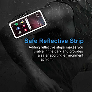 BUMOVE Running Armband for Samsung Galaxy S24 Ultra,S23 Ultra,S22 Ultra,S22 Ultra,Gym Workouts Sports Phone Arm Band, with Card Holder (Black)