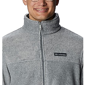 Columbia Apparel Steens Mountain 2.0 Full Zip Fleece Jacket, Light Grey Heather, Large