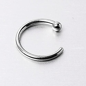Body Candy Nose Hoops 14k Gold White Gold Nose Ring Piercing Jewelry 18 Gauge 5/16"