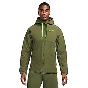Nike Therma Fleece Full-Zip Winterized - Rough Green - Men's Medium