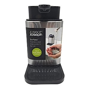 JOSEPH JOSEPH Surface Stainless Steel Soap Pump, 1 EA