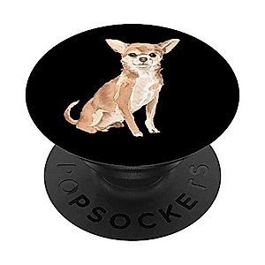 Cute Chihuahua Watercolor Art | Dog Lover Gift PACJ0899 PopSockets PopGrip: Swappable Grip for Phones & Tablets