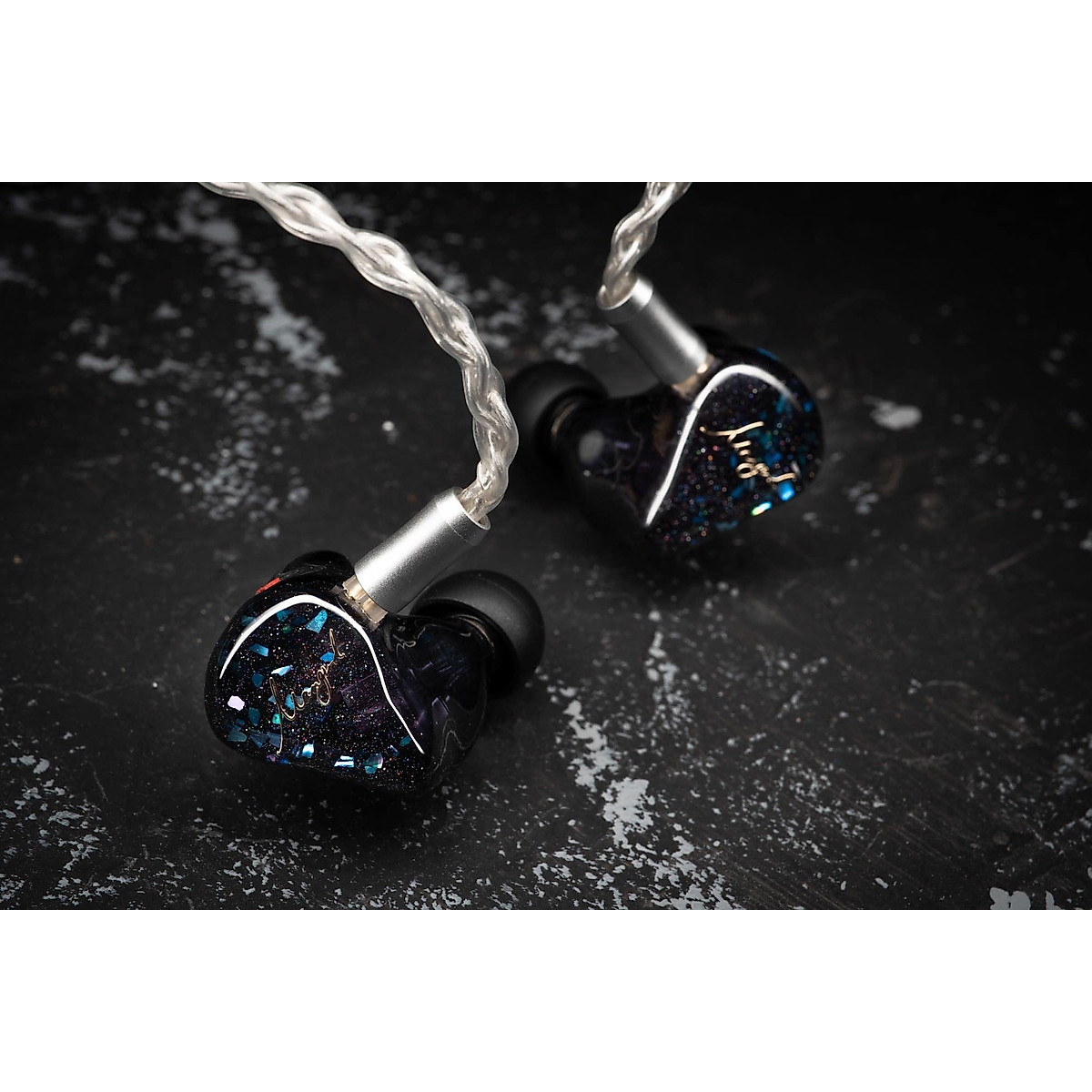 Linsoul Xenns Mangird Tea2 6BA + 1DD Hybrid IEM in-Ear Earphone with Hand-Created Faceplate, Detachable 2pin 6N OCC Cable for Audiophiles Musician(4.4mm, Mangird Tea2)