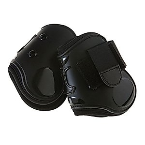 Roma Magnetic Fetlock Boots, Black, Full