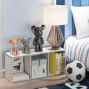 Furinno Luder Bookcase / Book / Storage , 3-Tier, White