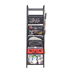 neatfreak 6-Tier Vertical Storage Organizer For Pantry, Shed & Garage Free Standing Garage Organization and Storage System - Heavy Duty Storage Bin Shelf