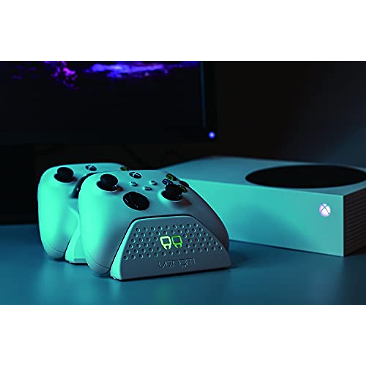 Venom Twin Charging Dock with 2 x Rechargeable Battery Packs - White