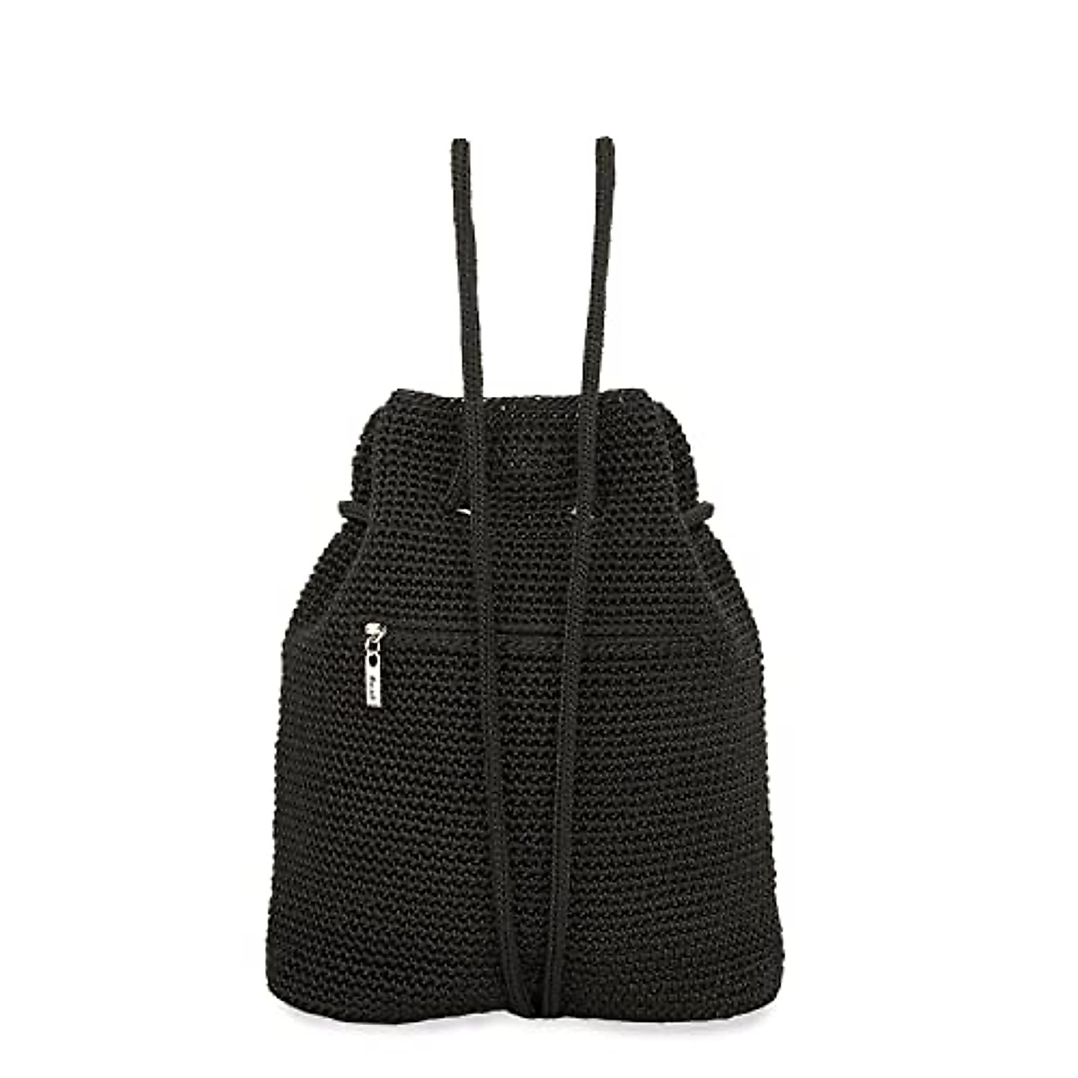 The Sak Large Dylan Backpack in Crochet, Adjustable Backstrap, Black