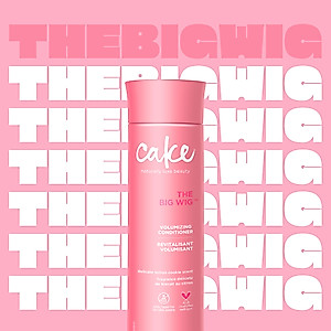 Cake Beauty Volumizing Conditioner, The Big Wig – Body Boosting & Weightless Conditioning – With Sunflower Seed Oil, Rice Protein & Shea Butter – For All Hair Types – 10 Fl Oz / 295 ml