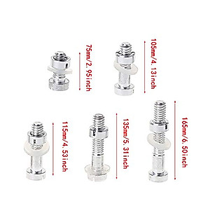 ANG-puneng M2.5 Screw Bolt Nut Washers Set Turntable Headshell Cartridge Stylus Mounting Vinyl LP Record Player