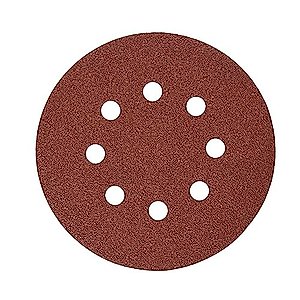 DEWALT DW4309 5-Inch 8 Hole 80 Grit Hook and LoopRandom Orbit Sandpaper (25-Pack)