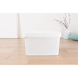 Curver Infinity Dots - White - 2 x 45 Litre and 2 x 11 Litre