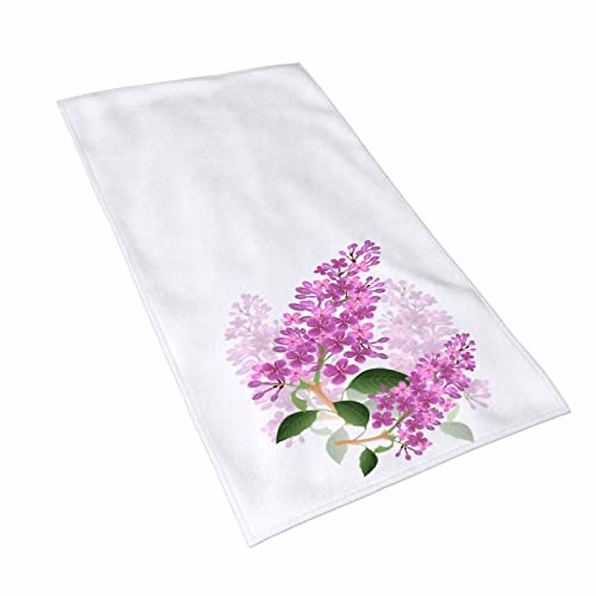 Mount Hour Beautiful Lavender Flower Violet Purple Pink Hand Towels Pink Floral Face Towel Soft Guest Towel Portable Kitchen Tea Dish Towels Washcloths Bathroom Decor Housewarming Gifts 15.7" X 27.5"