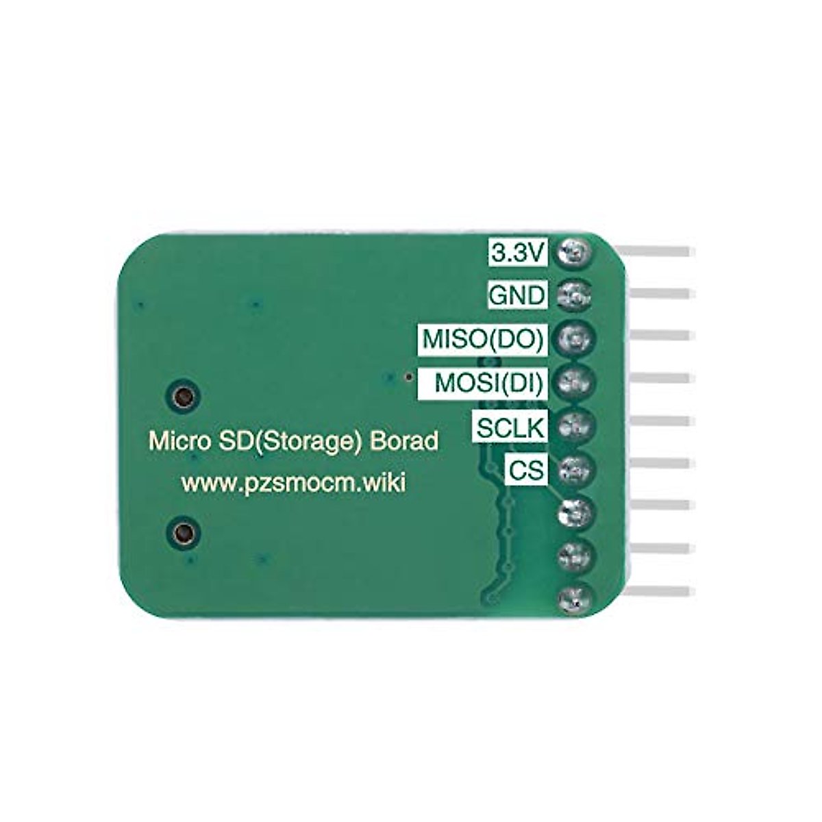 Pzsmocn Micro-SD/TF Memory Card Reader Adapter Slot Socket Module (2 Pcs) Compatible with Raspberry Pi and Arduino Board. for Smart Homes, Offices, 3D Printer and Teaching Interact with Robots.