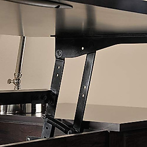 Sauder Shoal Creek Lift Top Desk, Jamocha Wood finish