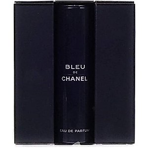 CHANEL Bleu De Eau De Parfum Travel Spray for Men 3 X 0.7 Oz, 2.1 Fl Oz, 3 pc set (purse spray)