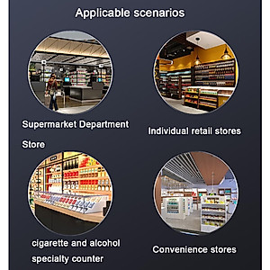 Cigarette Display Rack Shelf, Acrylic Rectangular Countertop/Wall Mounted Cigarette Display Box, Auto Cigarette Pusher Pushers, Easy to Install, for Stores Sale Counter(Size:45x29x28cm/18x11x11in)