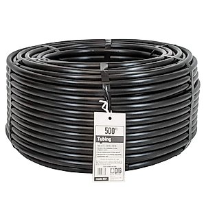 DIG B37 B 37 1/2" Poly Drip Tubing, 500', Black