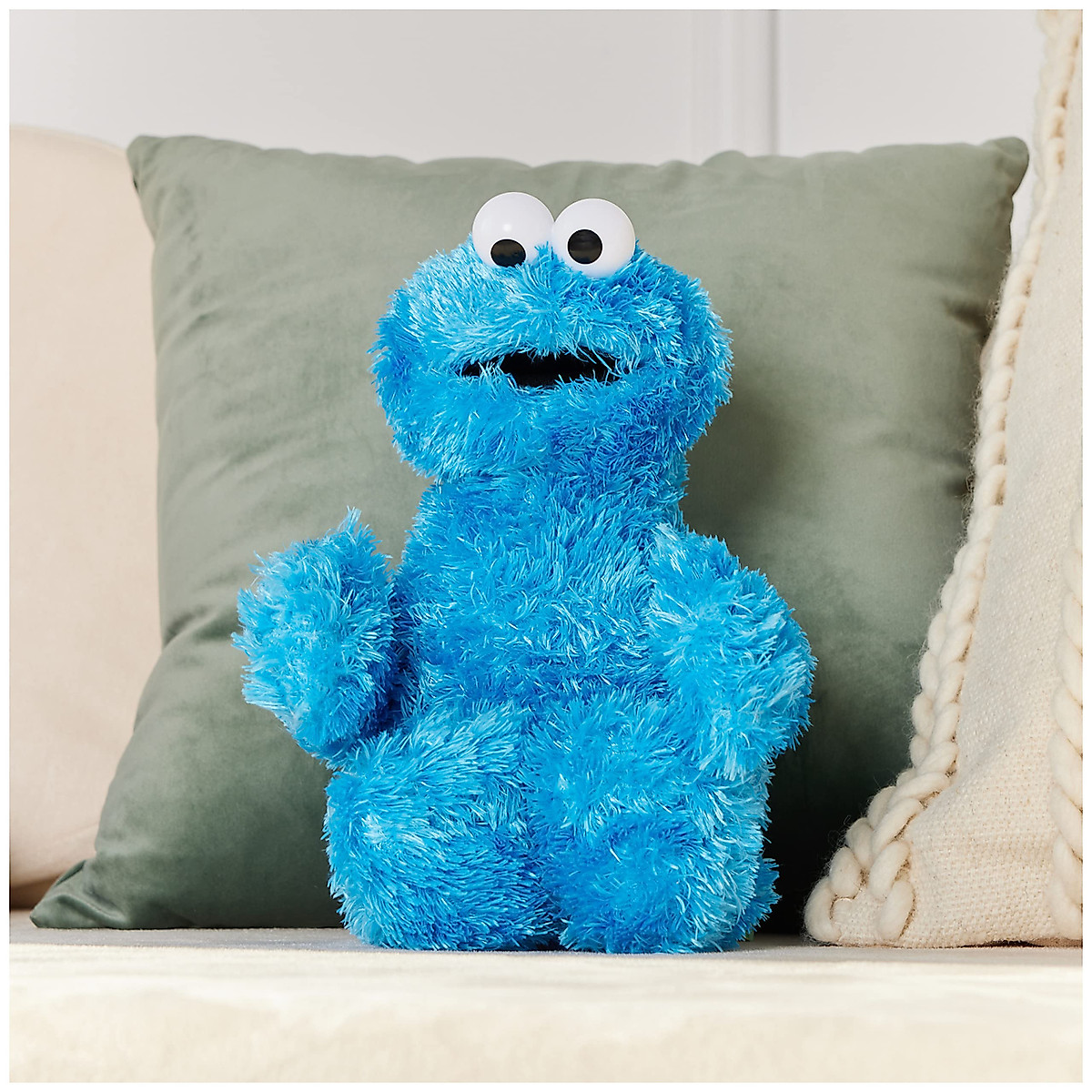 GUND Sesame Street Official Cookie Monster Muppet Plush, Premium Plush Toy for Ages 1 & Up, Blue, 12”