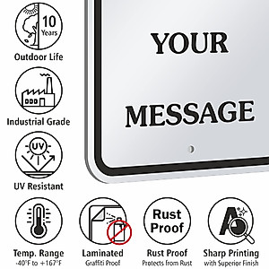 "Add Your Own Message" Customizable Sign By SmartSign | 12" x 18" Aluminum