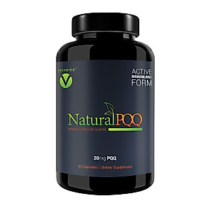 NaturalPQQ - Cellular Energy - 20mg PQQ (Pyrroloquinoline Quinone), Mitochondrial Biogenesis