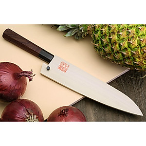 Yoshihiro Ice Hardened Stainless Steel Wa Gyuto Japanese Chef Knife (8.25'' (210mm))