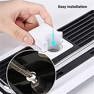 OYNAN Punch-free Multi-function Storage Rack, 2-in-1 Liftable Shower Rack Organizer (Black,Round)