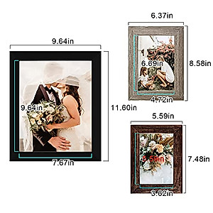 LUCKYLIFE Picture Frame Set 10-Pack, Gallery Wall Frame Collage with 8x10 5x7 4x6 Frames in 3 Different Finishes