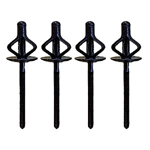 KingBra 10PCS 3/16"(4.8mm) Black Aluminum Lantern Rivet,All Aluminum Rivet with Round Washer,Kayak Rivets for Kayak, Canoe and Boat Accessories+2 PCS Kayak Carry Handles Fit for Most Kayaks