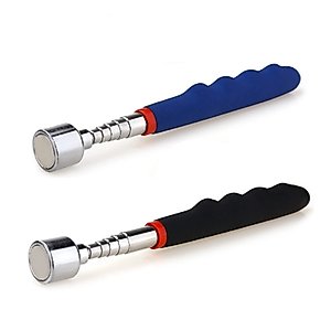 20 lbs Magnetic Telescoping Pick Up Tool for Small Metal Tools Extends from 7 to 30 inches / 185-720mm (Black+Blue)