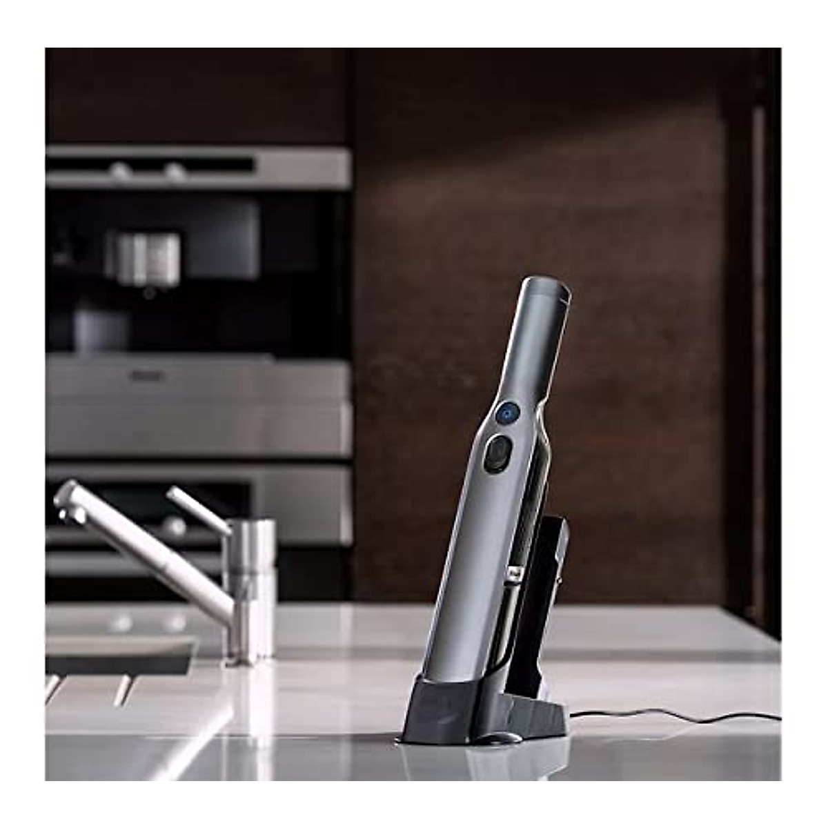 Shark WANDVAC WV200 Cordless Hand Vacuum Handheld Portable,Vacuum High Power, A Mini Vacuum for Pet/car or Truck That is Compact, Lightweight Cordless with Rechargeable Battery,Gray (Renewed)