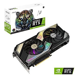 ASUS KO NVIDIA GeForce RTX 3070 V2 OC Edition Gaming Graphics Card (PCIe 4.0, 8GB GDDR6 Memory, LHR, HDMI 2.1, DisplayPort 1.4a, Axial-tech Fan Design, 0dB Technology, Enduring capacitors)