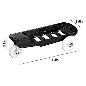 Pearlead ABS Tri-Dolly Motorcycle Wheel Moving Dolly with Fixed Belt Straps 330-lb Load Capacity