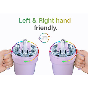 Four Leaf TrustyMate – 100% Leak Proof 40 Oz Tumbler with Handle and Built-In Straw Lid – Insulated Leak Proof Stainless Steel Tumbler