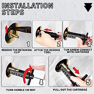 104421U Cartridge Removal Tool,Cartridge Puller Tool for Moen Shower Cartridge 1200,1222 & 1225 Series Single Handle Cartridges