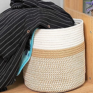 UXZDX Hand-Woven Flower Pot Basket Laundry Room Storage Box Storage Container Flower Pot Storage Basket (Size : 25cm)