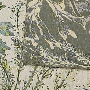 eLuxurySupply Fabric by The Yard - Upholstery Fabric, Rayon Cotton Blend for Furniture and DIY Projects - Sewing Material/Fabrics- Coral Reef Oceanside Pattern