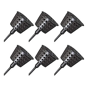 GANAZONO 100PCS Plastic Fertilizer Mesh Baskets Aquarium Planting Nutrition Cups Fertilizer Basket Slow Release Fertilization Control Container Bonsai Fertilizer Box